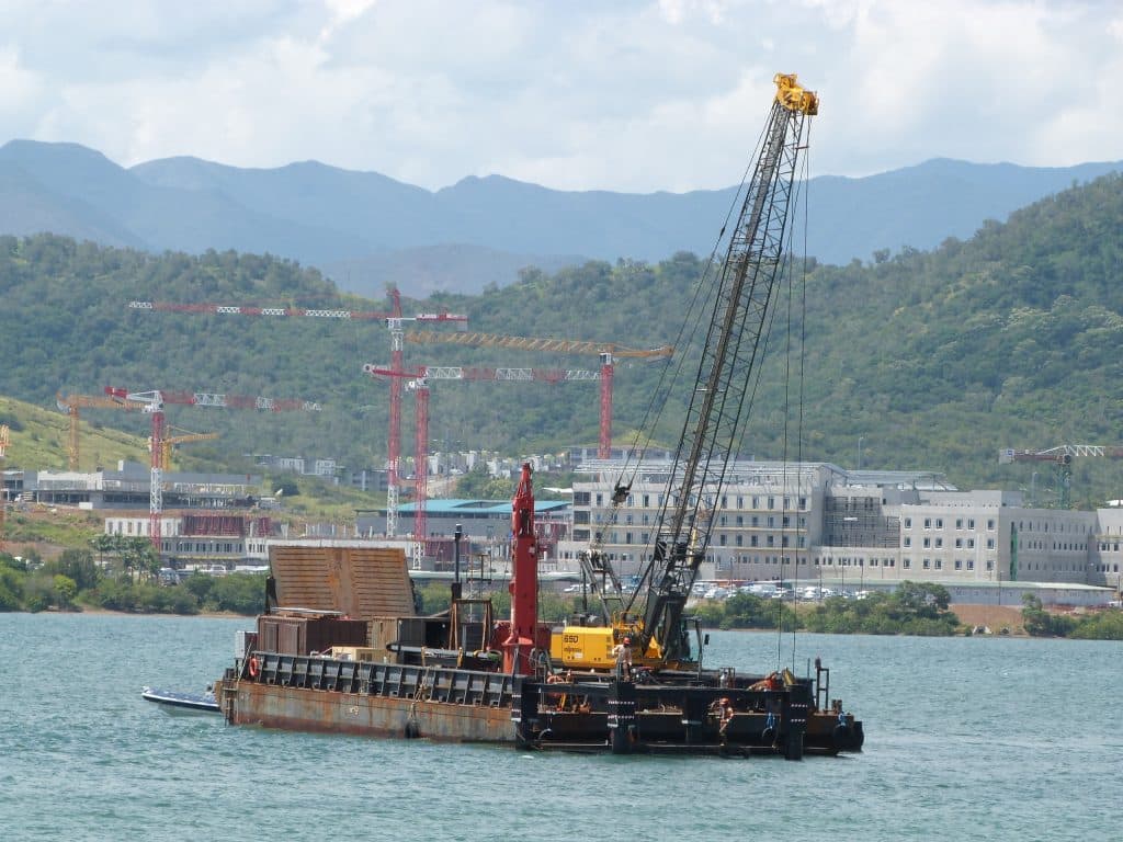 Travaux maritimes - Arbe